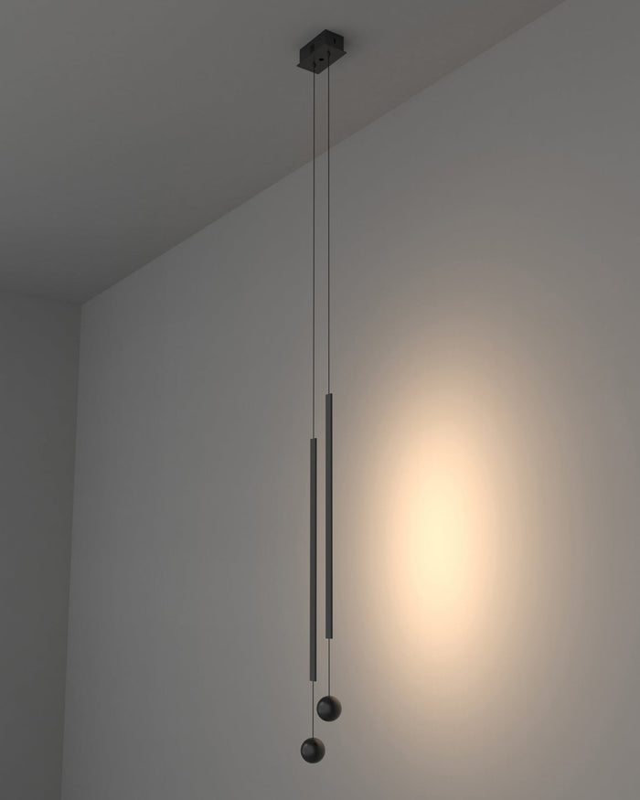 Two Lines Pendant Light Modern Minimal Lighting