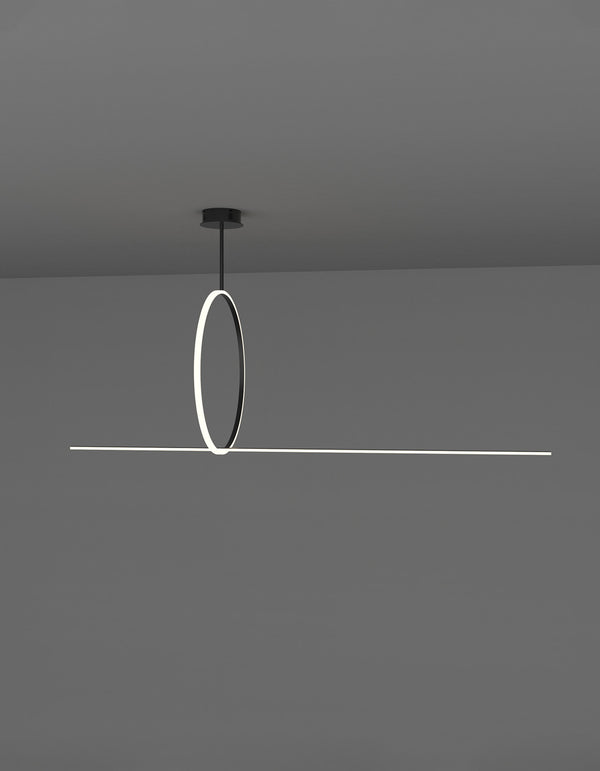 Ring Line Pendant Modern Geometric Lighting
